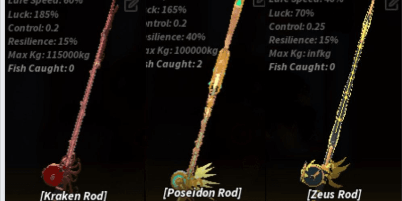 Beli Item POSEIDON ROD/KRAKEN ROD/ZEUS ROD Fisch Terlengkap dan ...