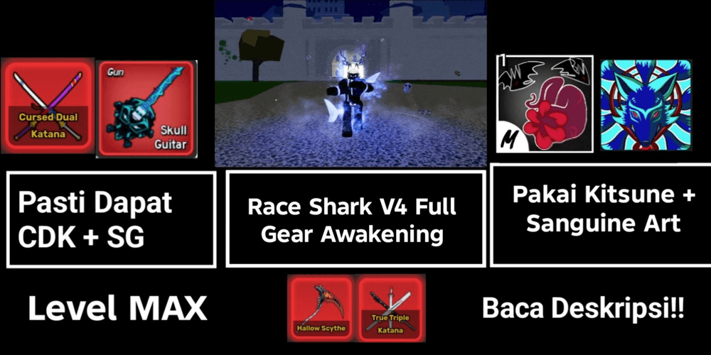 Buy Account Akun CDK + SG + Using Kitsune + Sanguine Art + Race Shark ...