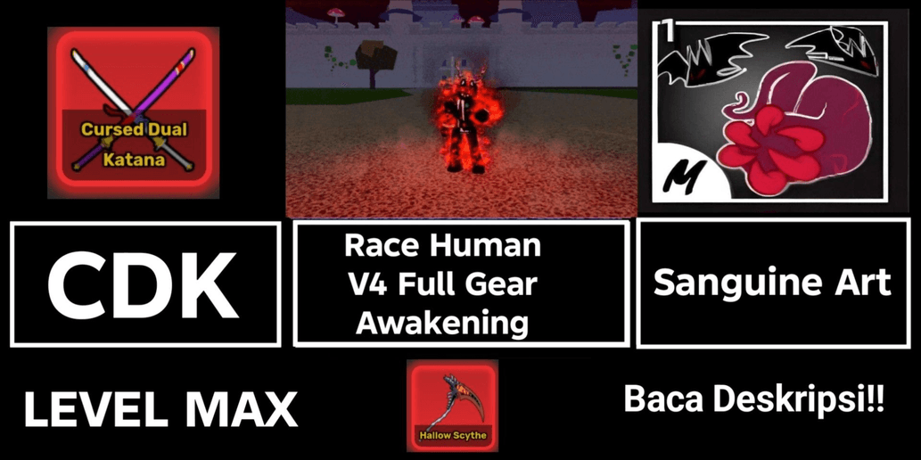 Beli Akun Akun [CDK + Sanguine Art + Race Human V4 Full Gear Awakening ...