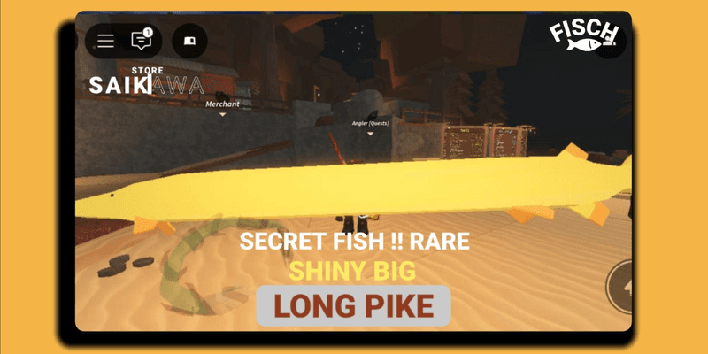 Buy Fish LONG PIKE ( SHINY BIG ) SECRET FISCH !! RARE Fisch 3252785 ...