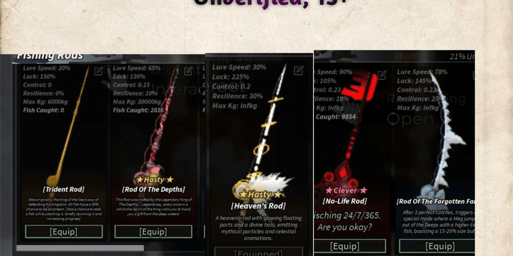 Buy Account AKUN MAX ROTD + NO-LIFE + HEAVEN'S ROD + ROD OF THE ...