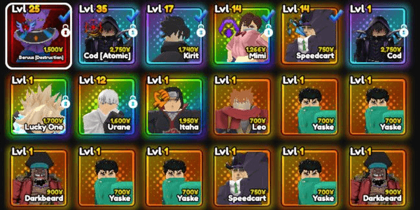 Buy Account Akun Anime Reborn Miracle IV Cod/Cid (Atomic) Sisanya ...