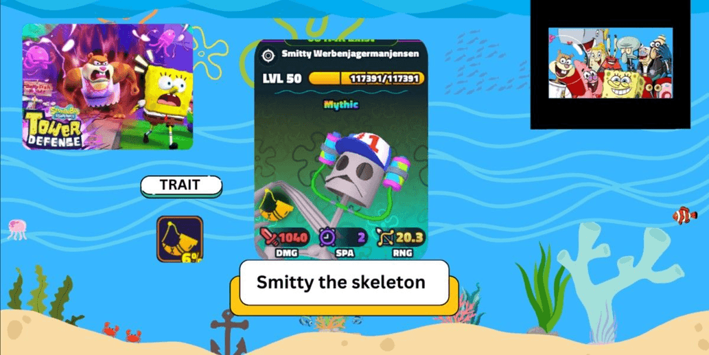 Beli Unit Smitty WerbenJagerManJensen SpongeBob Tower Defense ...