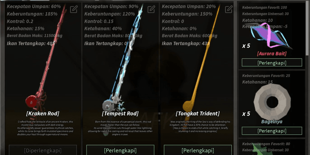 Beli Akun Akun Kraken Rod + Tempest Rod | Fisch Fisch Terlengkap dan ...