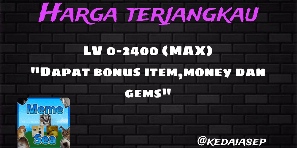 Beli Item Joki 0-2400 MAX level (meme sea) Meme Sea Terlengkap dan ...
