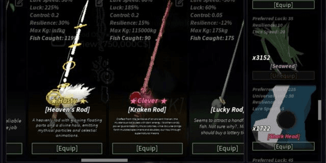 Beli Akun Level 500 Fisch ( Pancingan : Kraken Anomalus, No Life ...