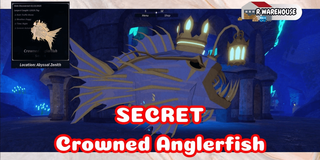 Buy Fish Crowned Anglerfish "Secret" (100% Guaranteed) Fisch 3322805 ...