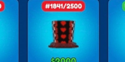 Beli Item [SERIAL] Checker Head Top Hat #1841 CLEAN - Bid Battles RBL ...