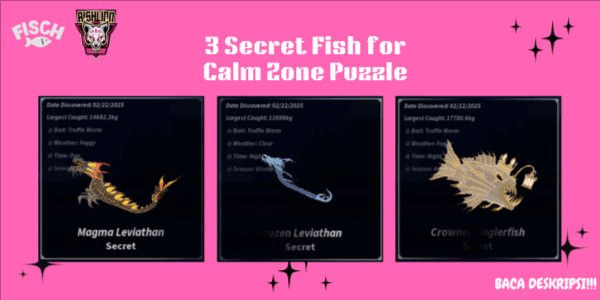 Buy Fish MAGMA LEVIATHAN, FROZEN LEVIATHAN, CROWNED ANGLERFISH (PAKET ...