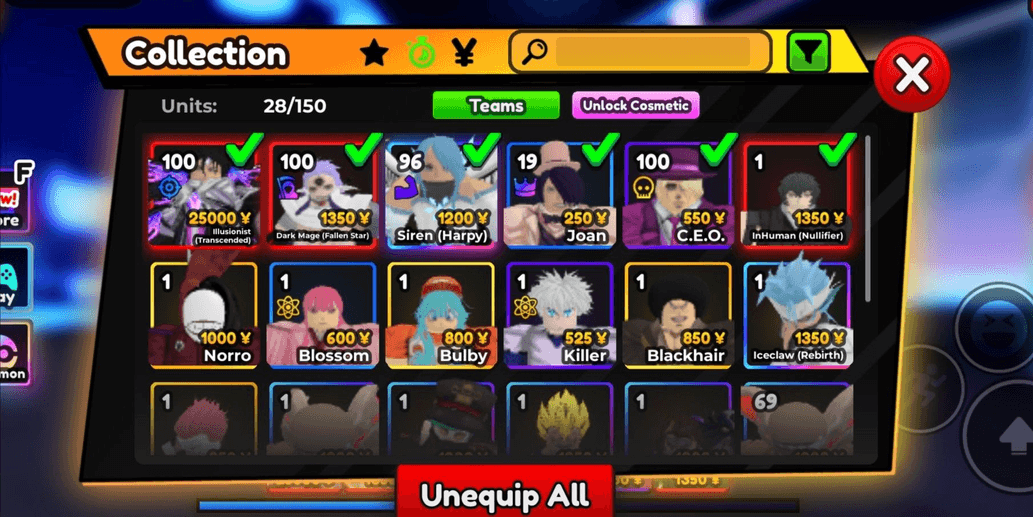 Buy Account Akun Secret Illusionist Transcended/Aizen Good Trait Good ...