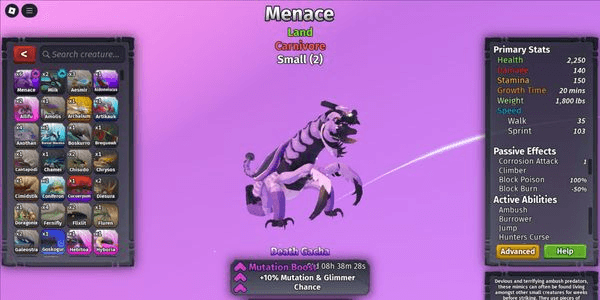 Creatures Menace Creatures of Sonaria | itemku