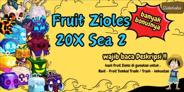 Buy Gaming Buddy Fruit Zioles 20X Sea 2 Blox Fruits 3355537 | itemku