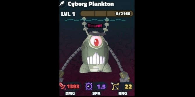 Buy Unit Cyborg Plankton SpongeBob Tower Defense 3318088 | itemku