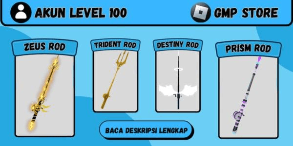 Buy Account Akun Level 100 | Ethereal Prism Rod + Zeus Rod Fisch ...