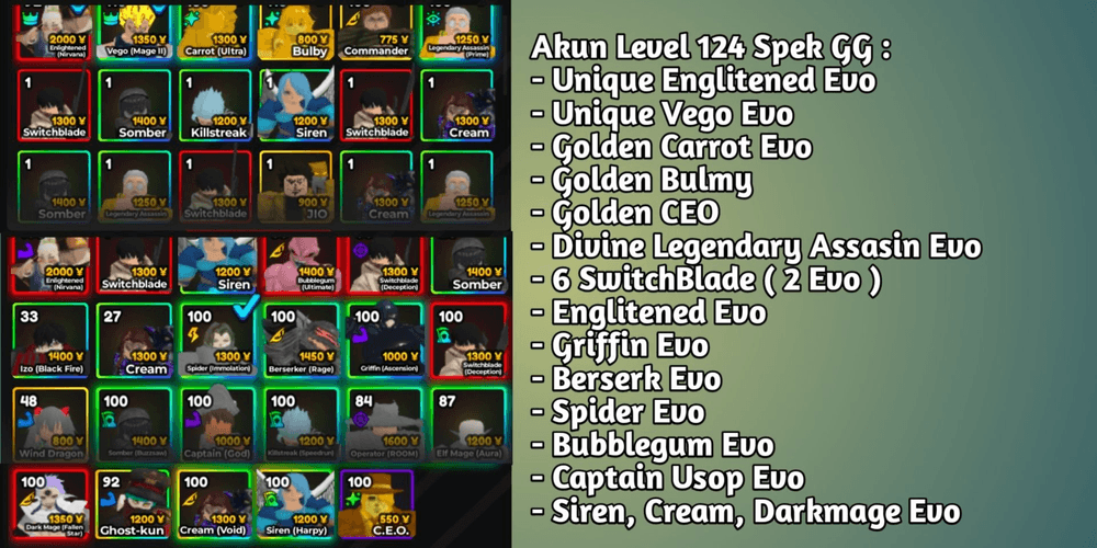 Buy Account Account Level 124 | GG Specs | 2 Unique Meta Enlightened ...