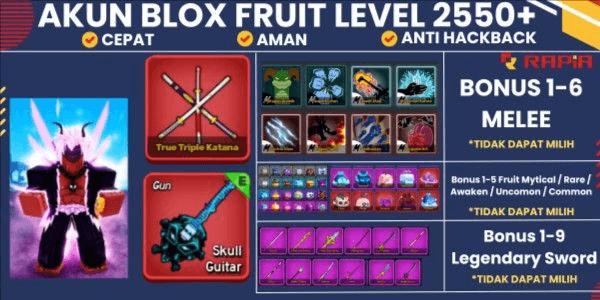Beli Akun Akun Blox Fruits CYBORG V4 FULL GEAR(Awakening) Level MAX ...