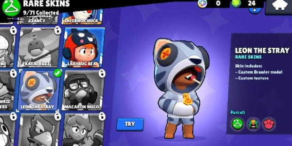 Beli Akun Starter Polosan Leon Legendary Max Hypercharge dan Skin Brawl ...