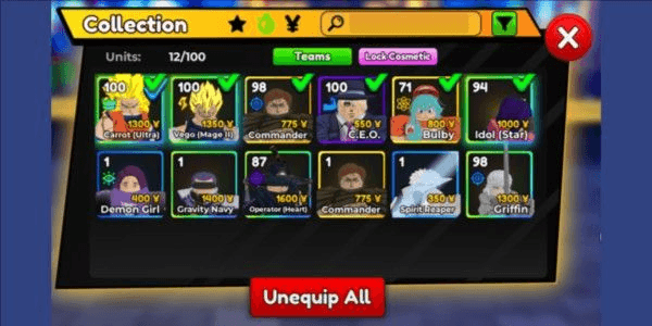 Buy Account Akun Anime Adventure Unique Goku + Godspeed Vego unlock ...