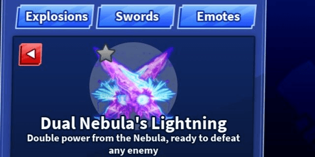 Buy Limited Swords Dual Nebula's Lightning Blade Ball 3456509 | itemku