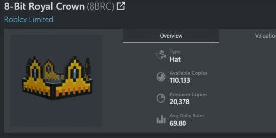 Buy Item 8-Bit Royal Crown RBL 3466914 | itemku