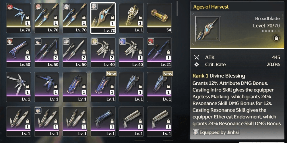 Buy Account Cartethyia + Jinhsi + Sign + Changli + EOG + Camellya + EOG ...