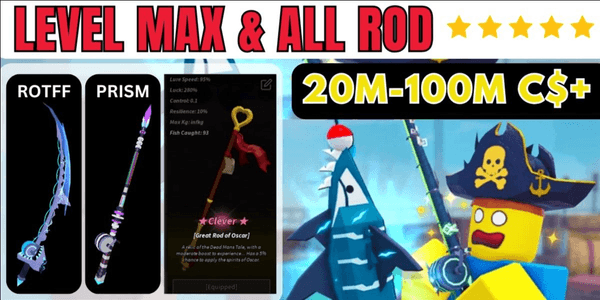 Beli Akun Akun/Account Fisch level MAX+ NUKE + ROTFF Fisch Terlengkap ...