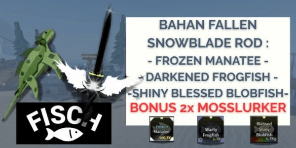 Beli Fish Paket Fallen Snowblade Rod ( Shiny Blessed Blobfish ) - Fisch ...