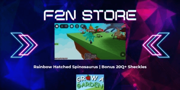 Beli Pets Rainbow Hatched Spinosaurus + Bonus 20Q+ Sheckles Grow A ...