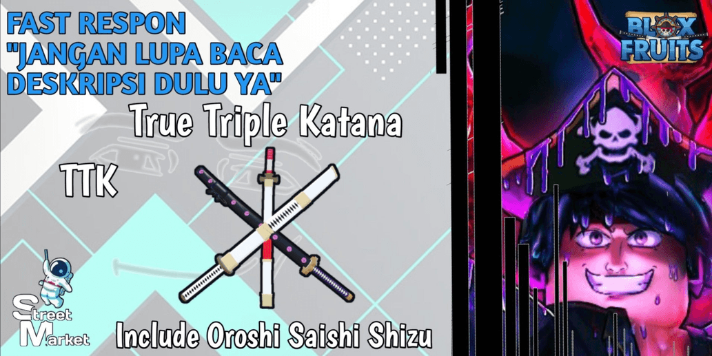 Buy Boosting Service Get True Triple Katana Blox Fruits cheapest May ...