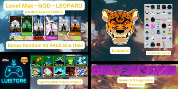 Buy Account Akun Blox Fruit Level Max - Leopard Blox Fruits 3484772 ...