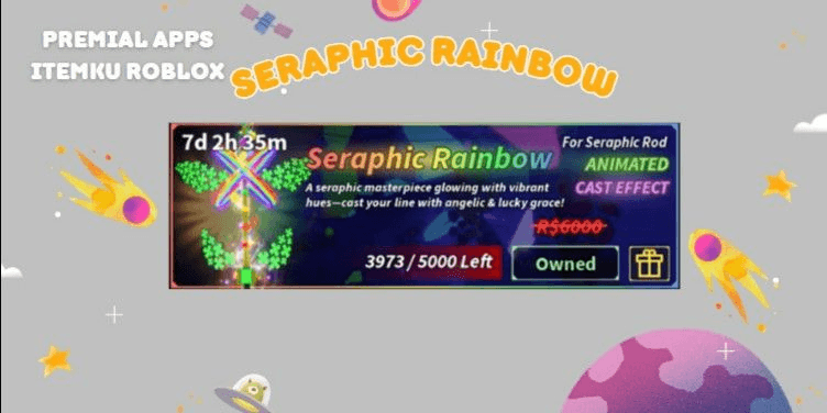Buy Item Fisch Seraphic Rainbow (Limited Legendary Rod Skins) | Fisch ...