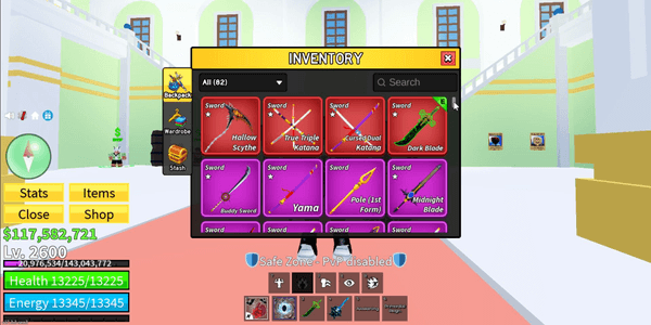 Beli Akun Akun VNG Blox Fruit Gamepass 2X Money, 2X Mastery, 2X Drop ...