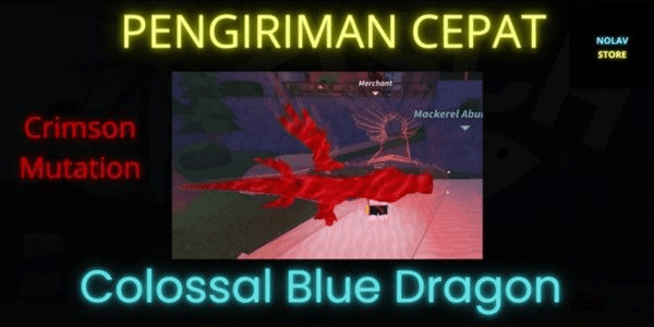 Beli Fish Colossal Blue Dragon | Crimson Mutation | Fish Fisch ...