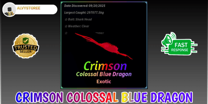 Buy Fish CRIMSON COLOSSAL BLUE DRAGON | FOR CRIMSON EVENT Fisch 3831700 ...