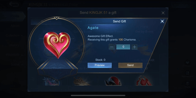 Buy Gift Item Agate Mobile Legends 3836771 | itemku
