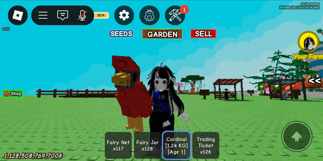 Buy Pets CARDINAL GROW A GARDEN Grow A Garden 3797479 | itemku