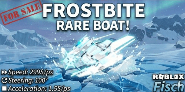 Beli Item Frostbite Boat (LIMITED COOL ICE BOAT) | Fisch Fisch ...