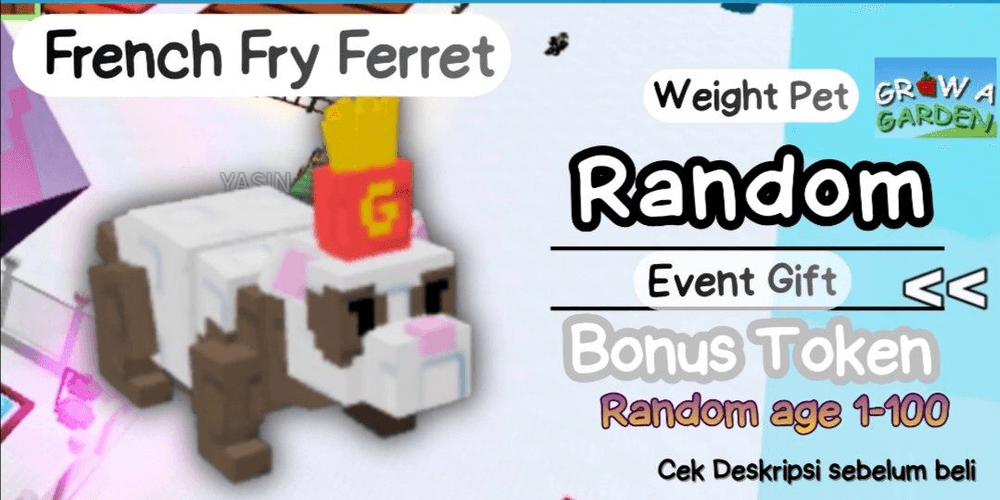 Beli Pets French Fry Ferret | Random kg | Random age 1-100 Grow A ...