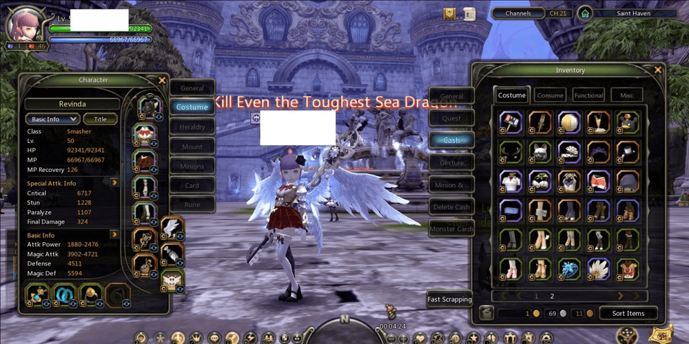 Beli Account FORCE USER / SMASHER WING TAIL EPIC WELL BUILD Dragon Nest ...