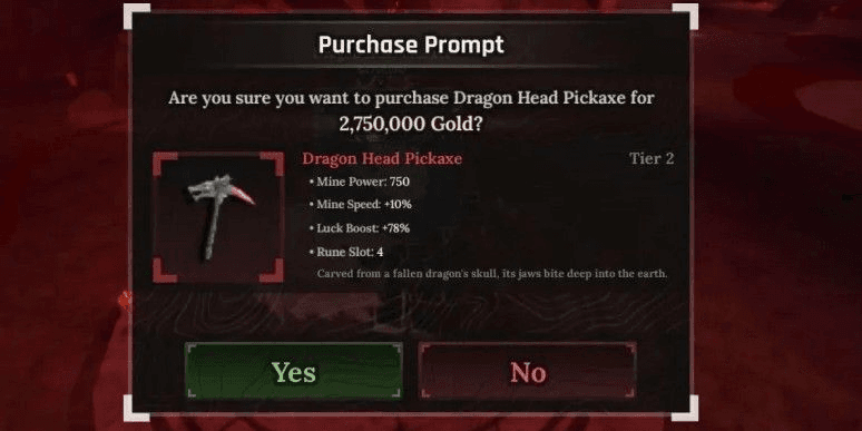 Beli Joki JOKI DRAGON HEAD PICKAXE | JOKI BOOSTING THE FORGE The Forge ...