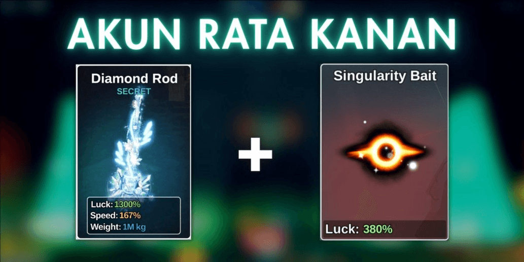 Beli Akun Akun Diamond Rod + Singularity Bait | Starter Secret Fish It! Terlengkap dan Termurah ...