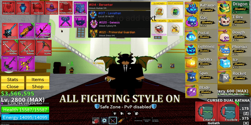 Beli Akun AKUN PERMANENT DRAGON EASTERN & WESTERN #1 Blox Fruits ...