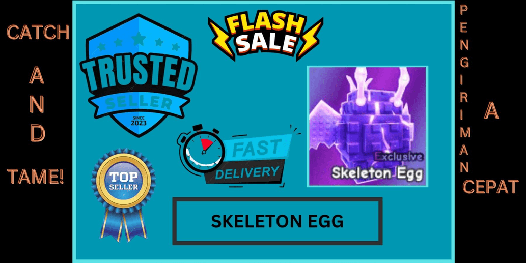 Beli Eggs Skeleton Exclusive Egg Catch And Tame! Terlengkap dan ...