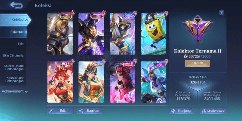 Buy Account Cool MLBB Account - Many Skins - Max Emblem Mobile Legends ...