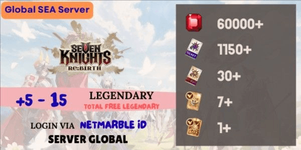 Beli Account Reroll Account Seven Knights The Re:BIRTH [Global] - 1 ...
